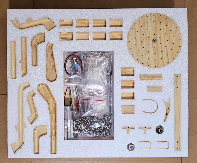 Three Stages Lifting - Amazing Wooden Kinetic Marble Machine Assembly ...