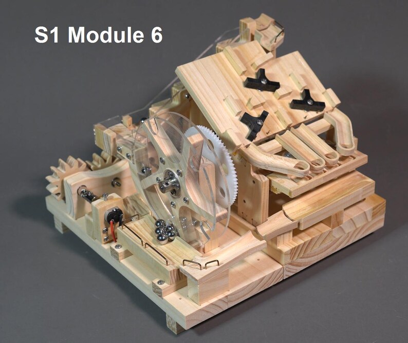 Wooden Marble Run: 3D Stair Mechanism Puzzle DIY Kit - Etsy