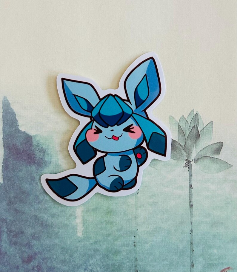 Pokémon Sticker: Glaceon - Etsy