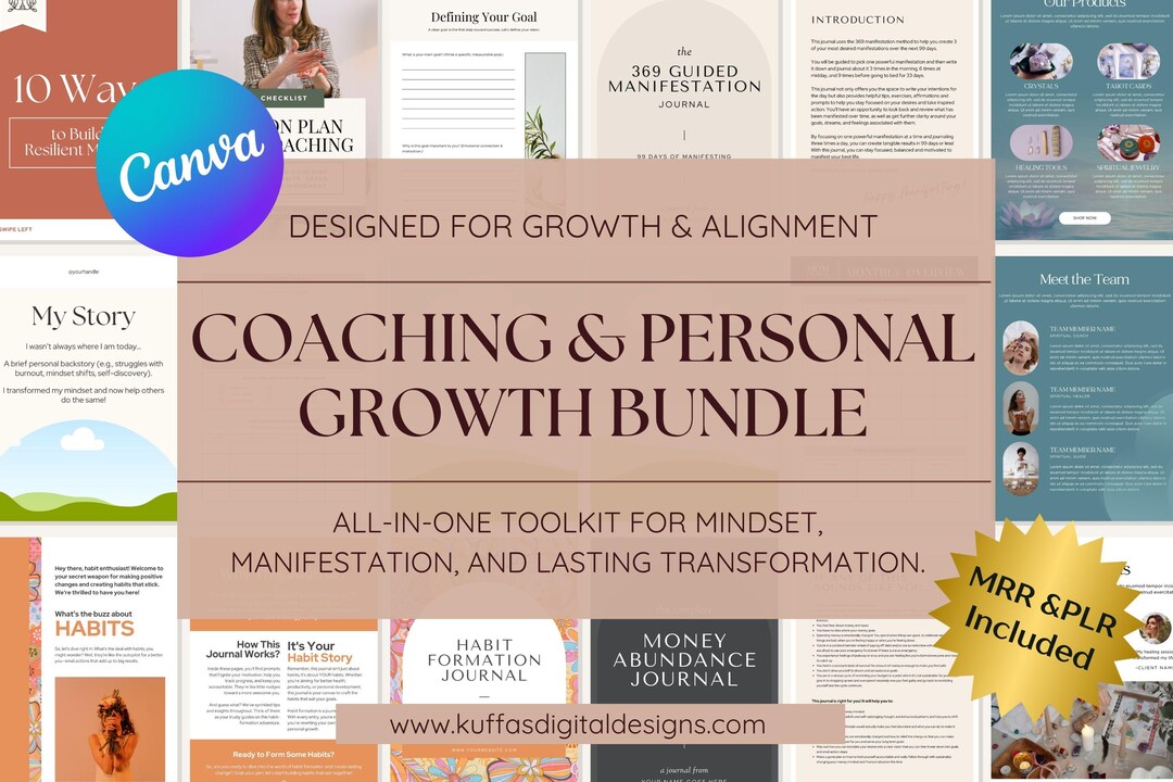 Personal Growth & Life Coaching Planner Pack Bundle - Etsy