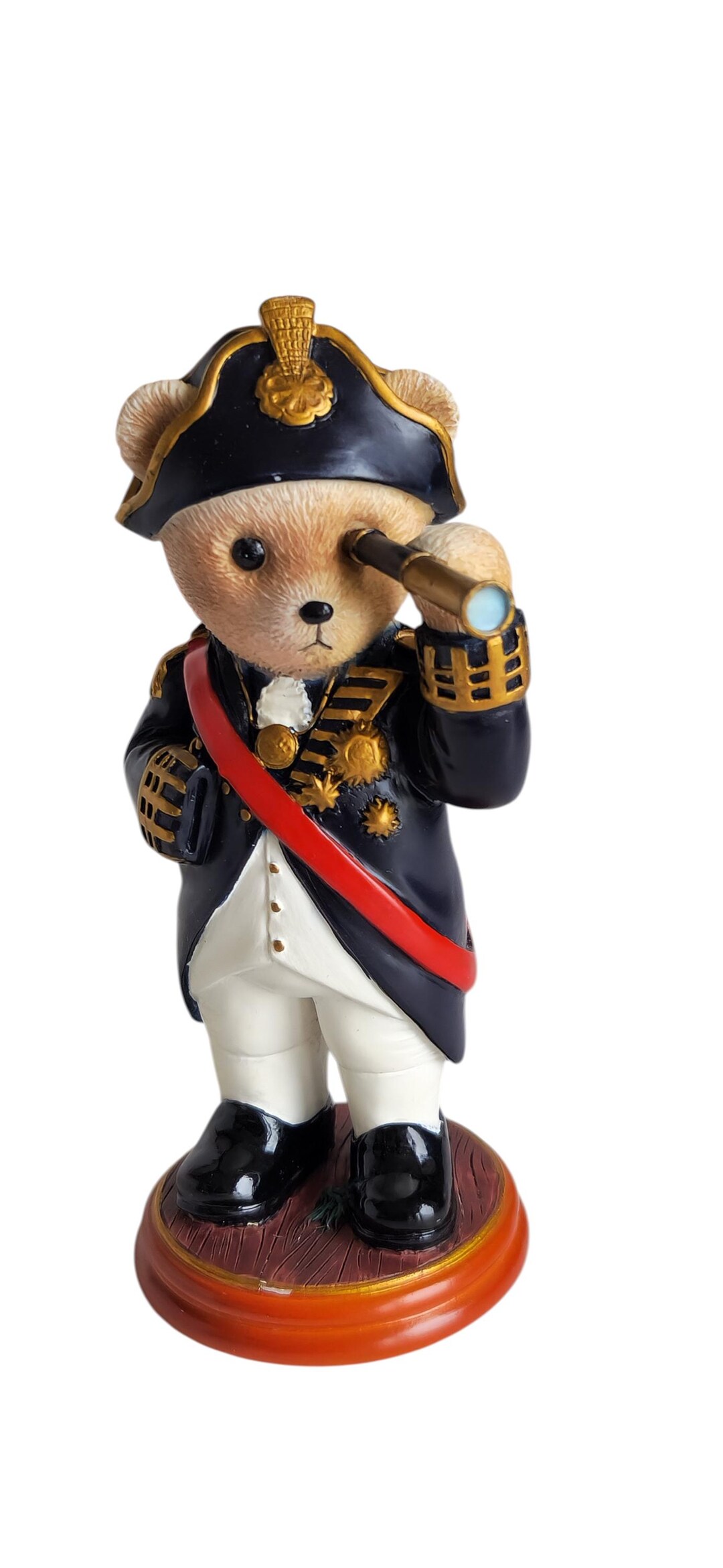 Napoleon Bear Figurine Vintage Faithful Fuzzies Hamilton Collection ...