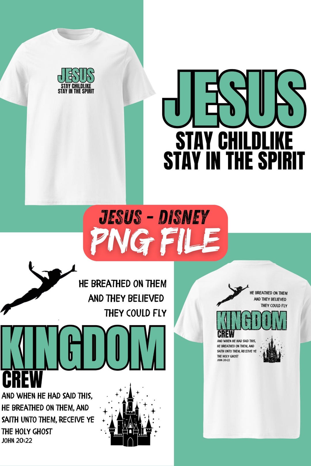Christian Disney-inspired PNG | Jesus Stay Childlike Kingdom Crew ...