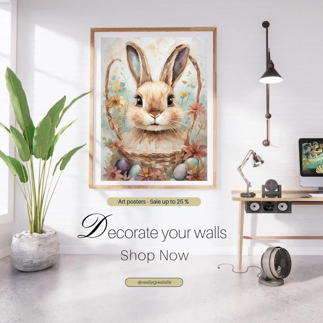 Happy Easter Digital Art - Etsy
