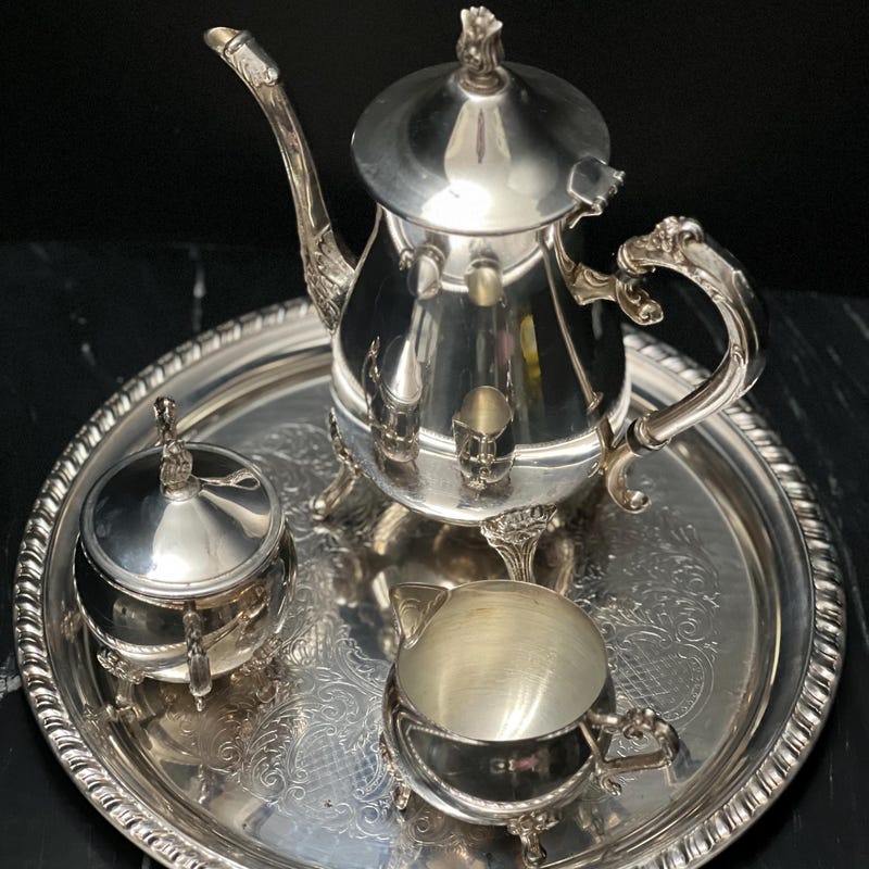 Silver Tea Set - Etsy
