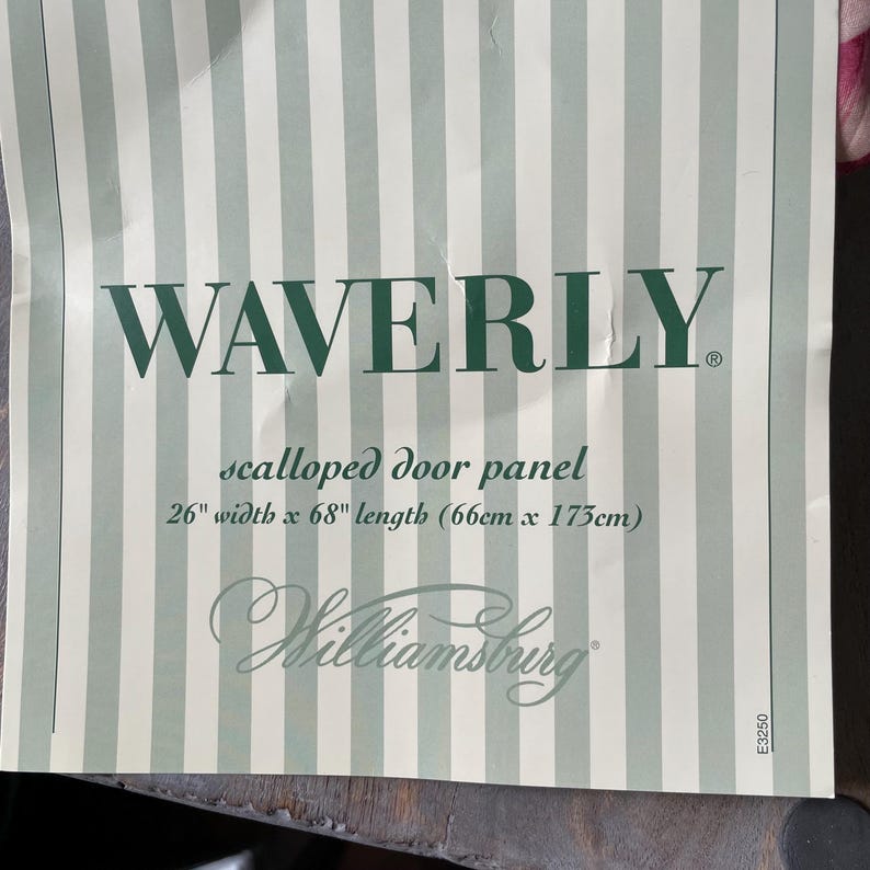 Waverly Williamsburg Floral Scalloped Door Panel 26x68 Nwt - Etsy