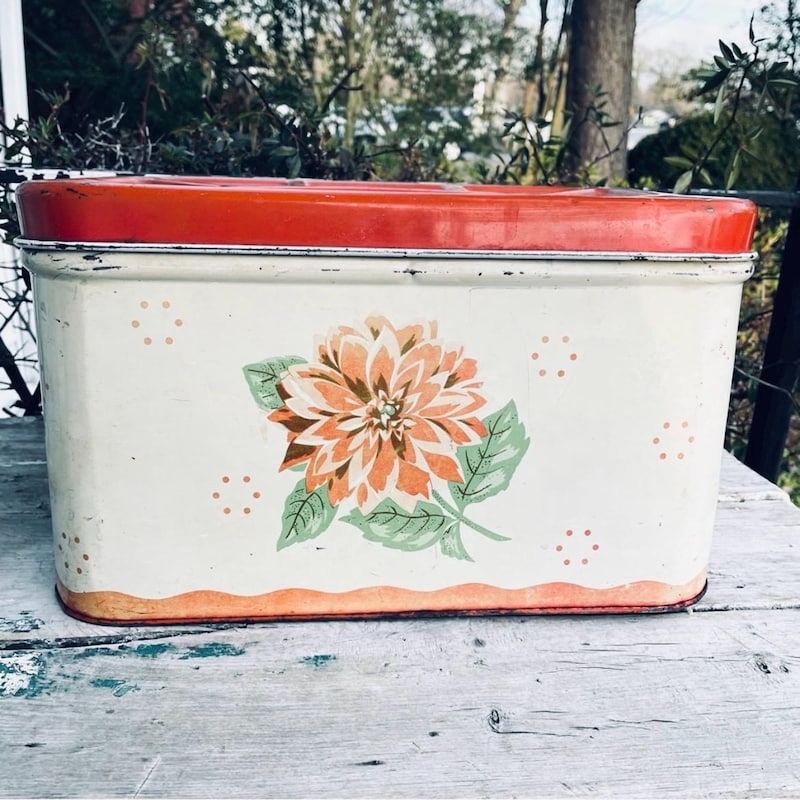 Metal 1950s Bread Box - Etsy UK