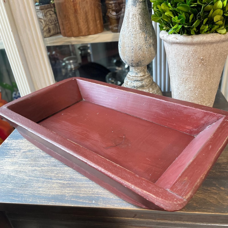 Red Primitive Desk - Etsy