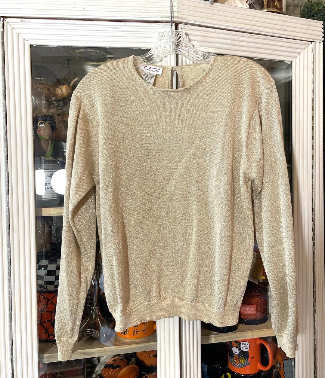 Vintage Talbots Metallic Gold Sweater Women’s Medium - Etsy