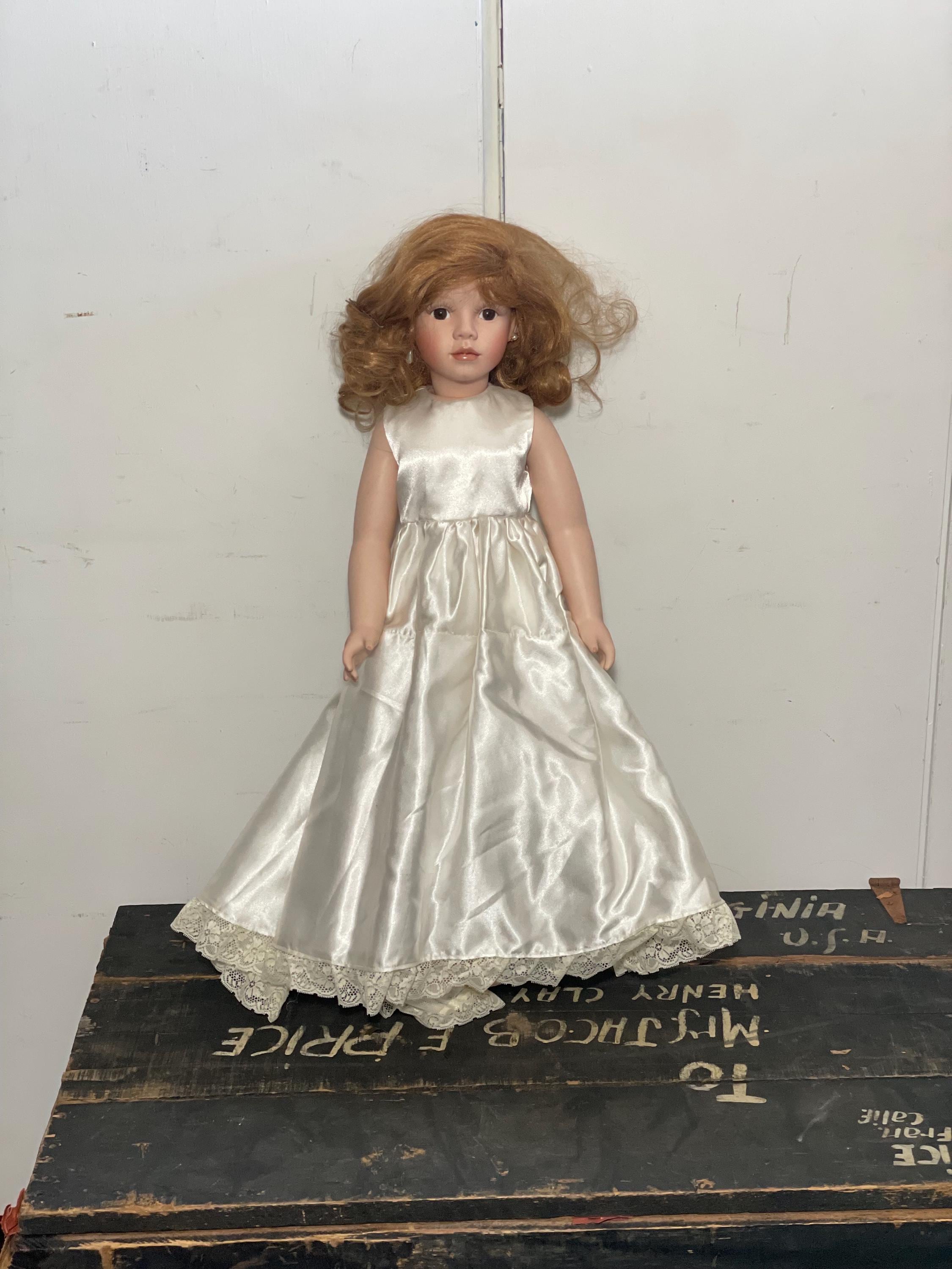 Treasured Heirloom Collection Janis Berard Porcelain Doll Brown Hair - Etsy