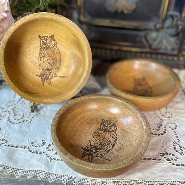 Owl Dish - Etsy