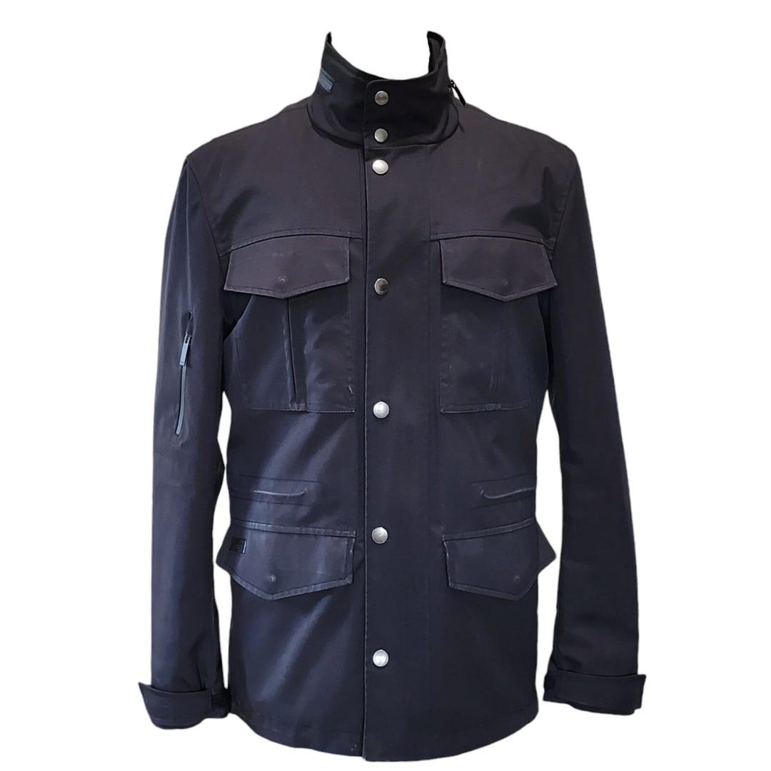 Gucci High-neck Snap Fastening Black Jacket With Hood - Etsy