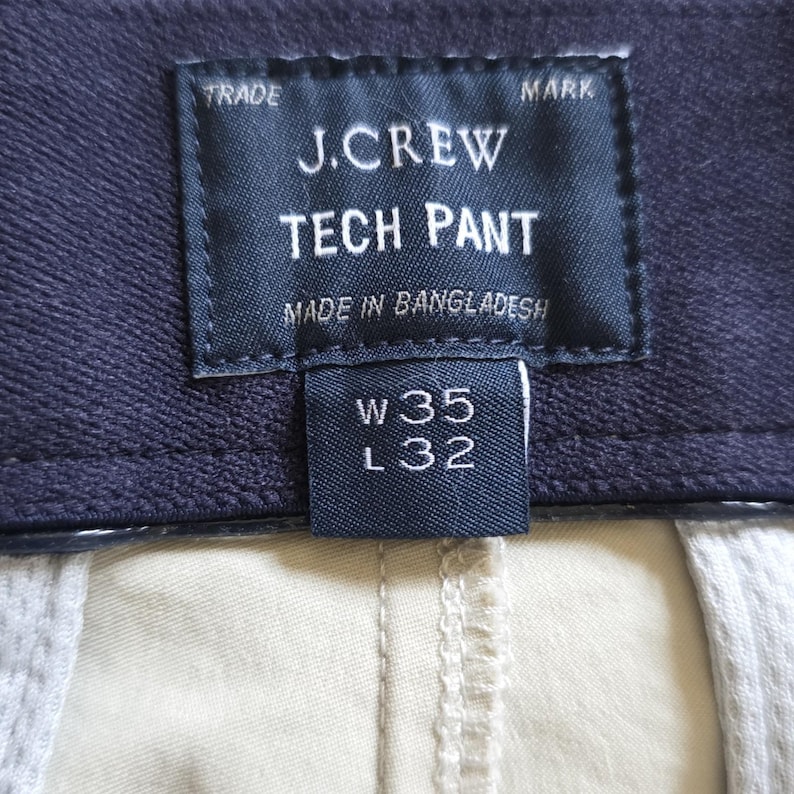 Pantalón técnico J Crew Slim-fit 484 para hombre, 35 x 32, gris, para ...