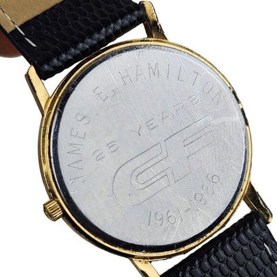 Omega Swiss Quartz Gold Plated Slim Unisex Watch - Gem
