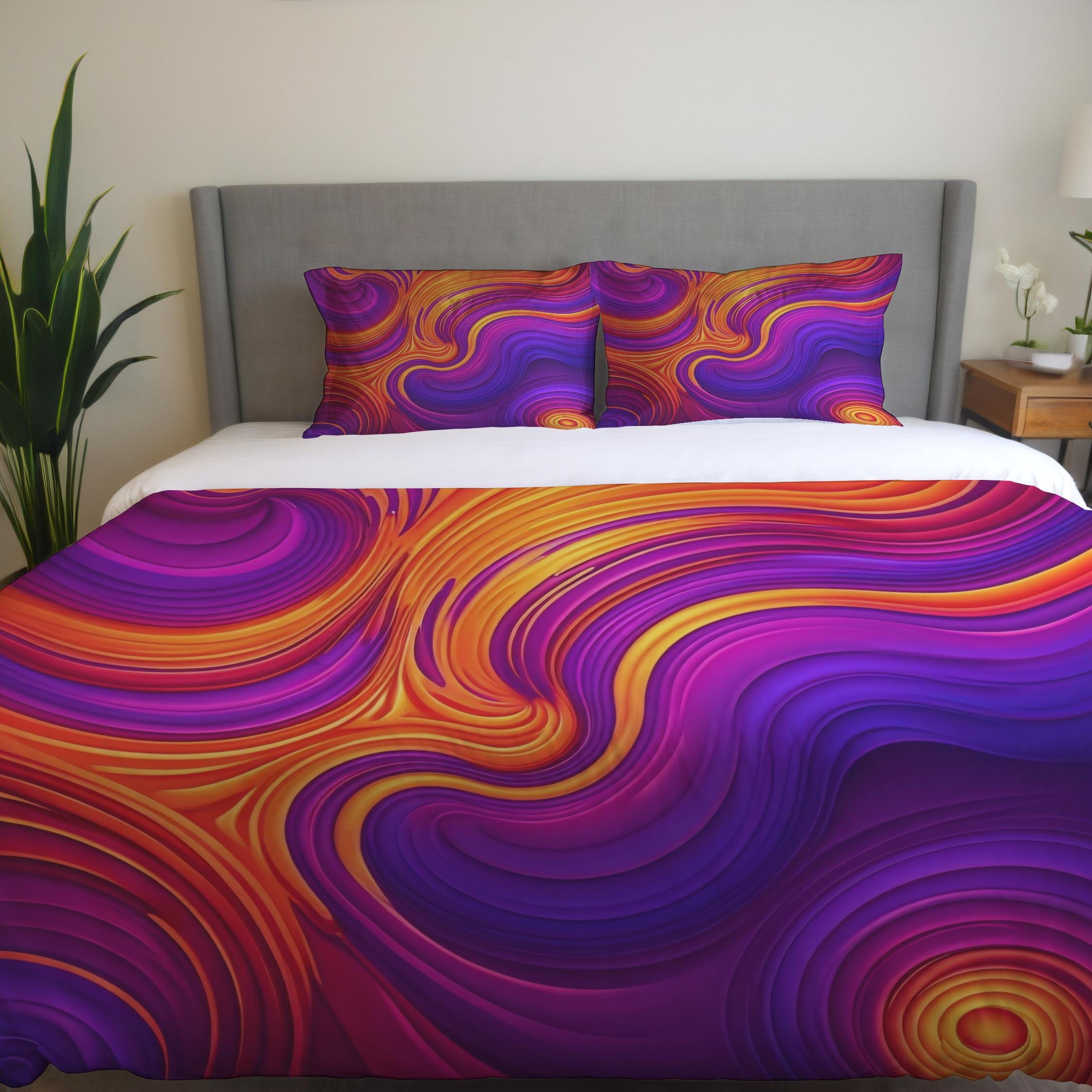 Abstract Bedding Set, Cozy Duvet Cover, Home Decor Gift, Bedroom ...