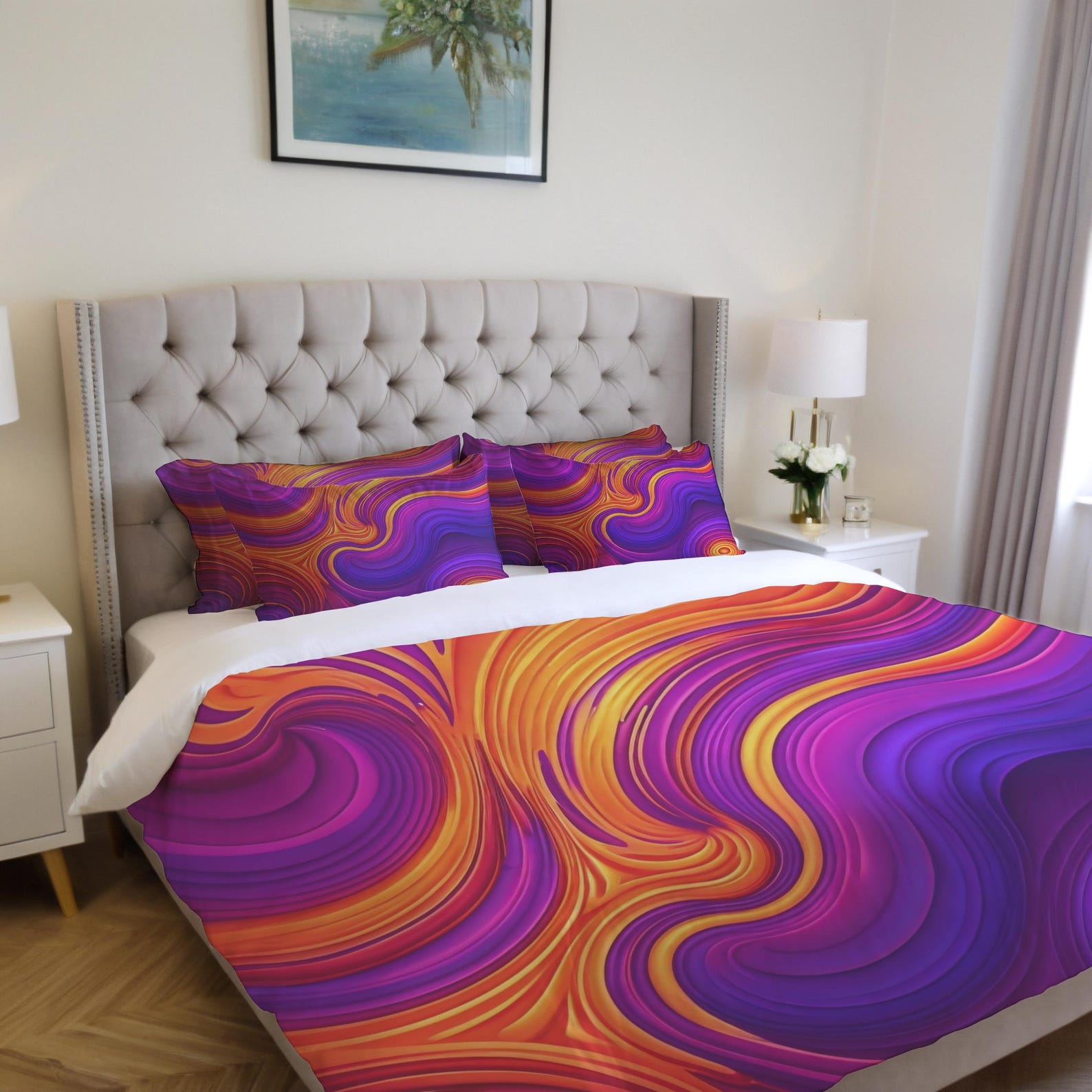 Abstract Bedding Set, Cozy Duvet Cover, Home Decor Gift, Bedroom ...