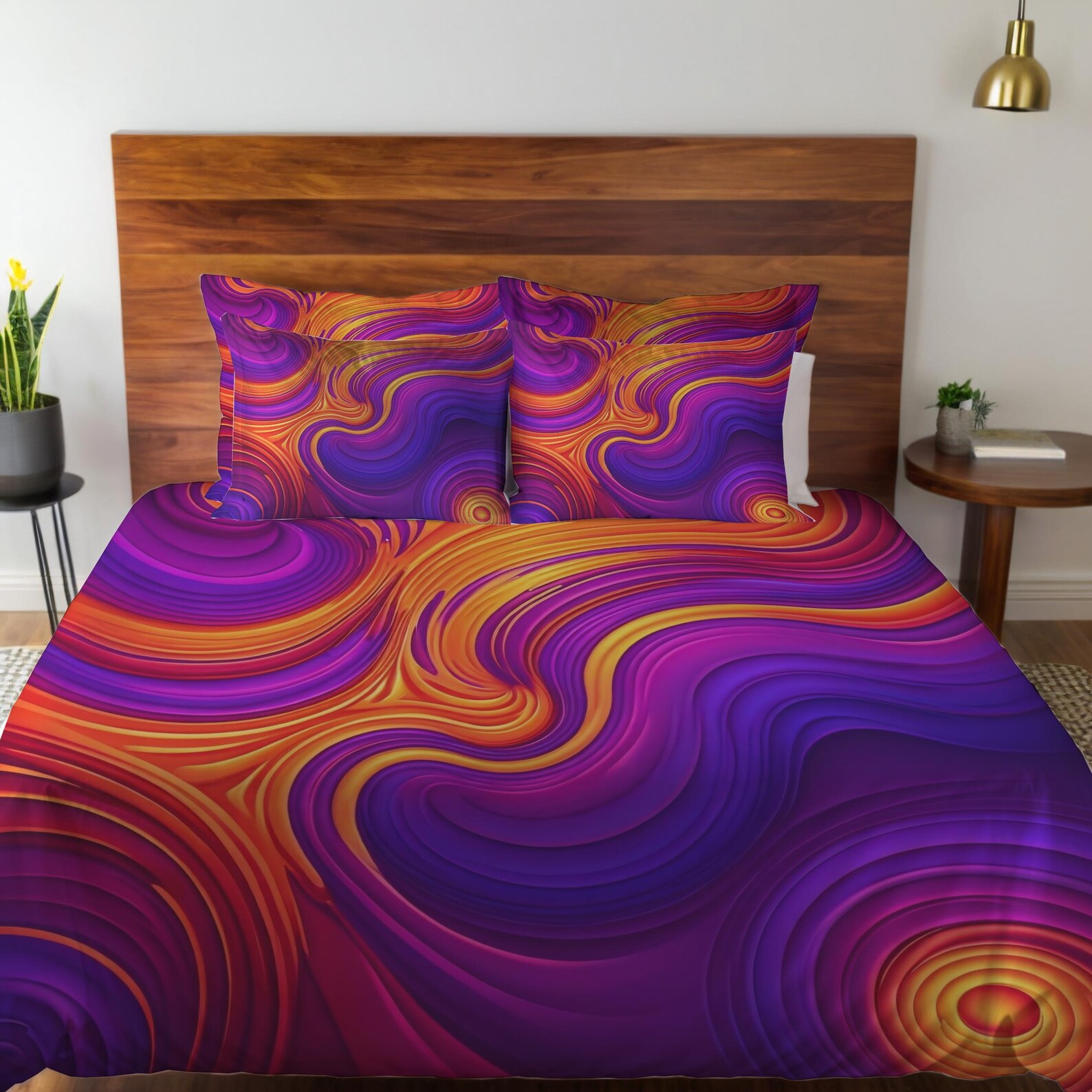 Abstract Bedding Set, Cozy Duvet Cover, Home Decor Gift, Bedroom ...