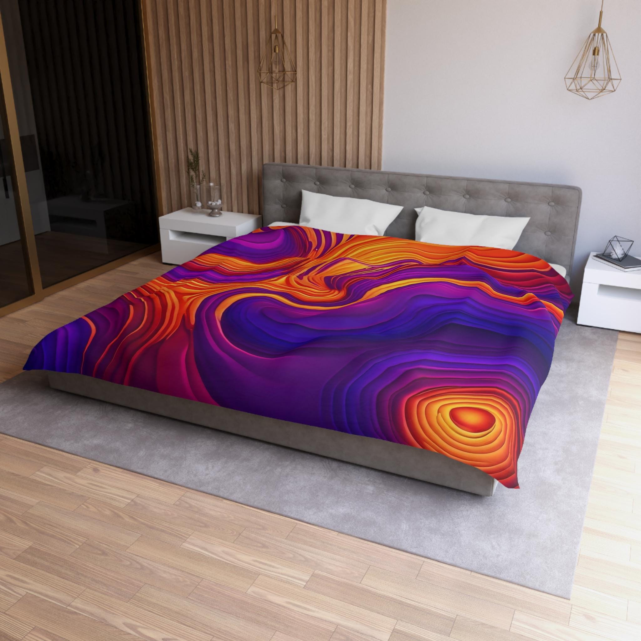 Abstract Bedding Set, Cozy Duvet Cover, Home Decor Gift, Bedroom ...
