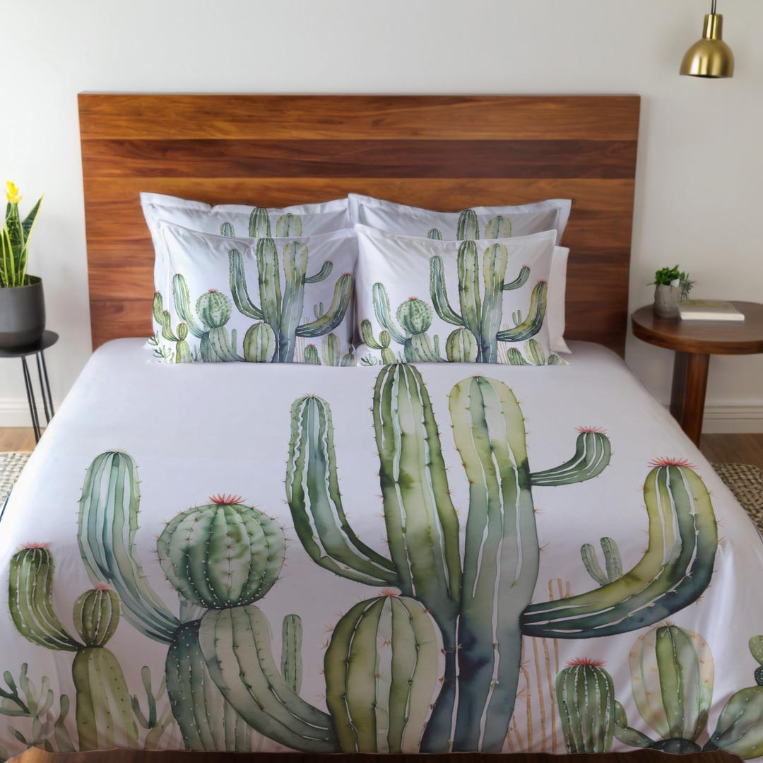 Cactus Comforter, Desert Decor, Dorm Room Essentials, Duvet Cover ...