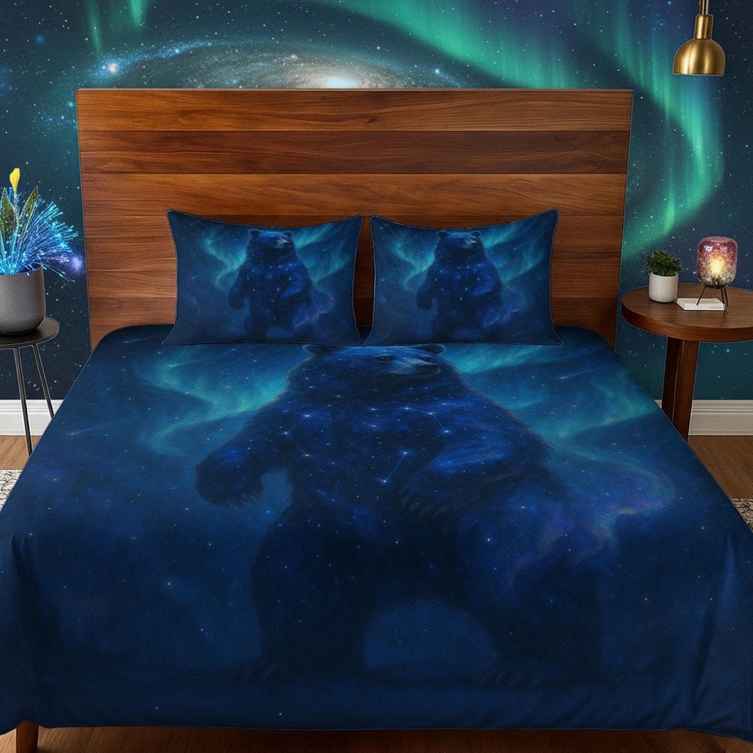 Constellation Bear Comforter & Duvet Cover Set With Pillow Shams ...