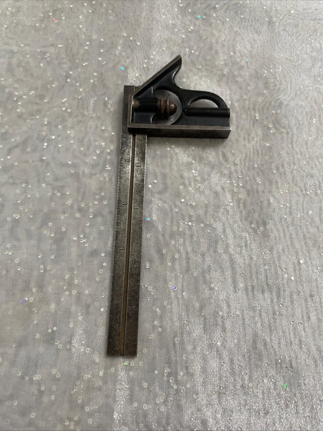 L.S. Starrett Company Number Four Grad 6 Inch Combination Square Ruler ...