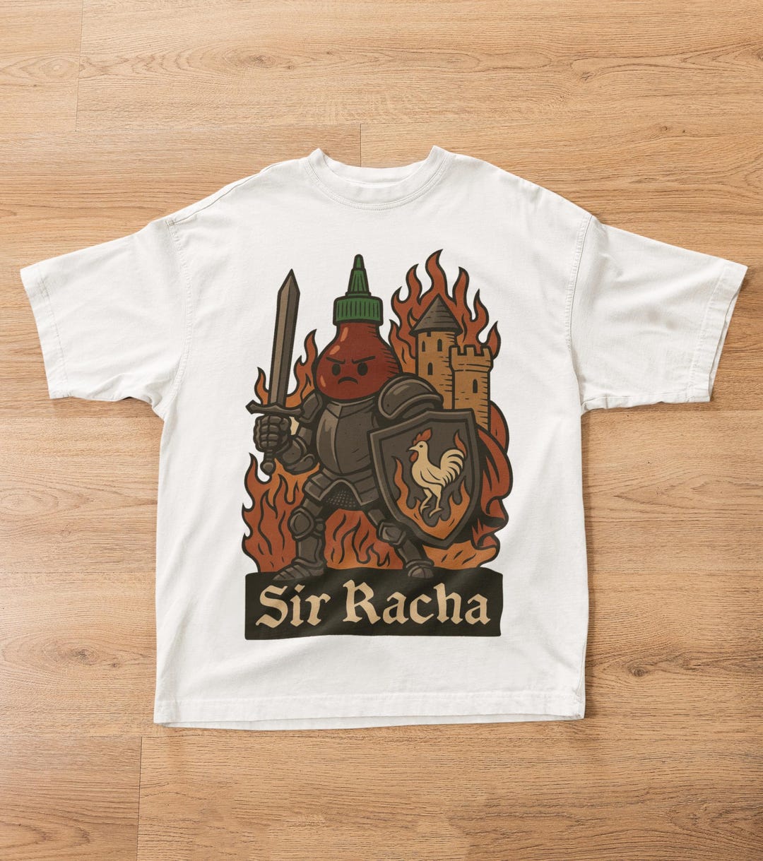 Sir Racha Funny Knight Meme TEE, Genz Gag Gift, Sir Loin Edgy Dark ...