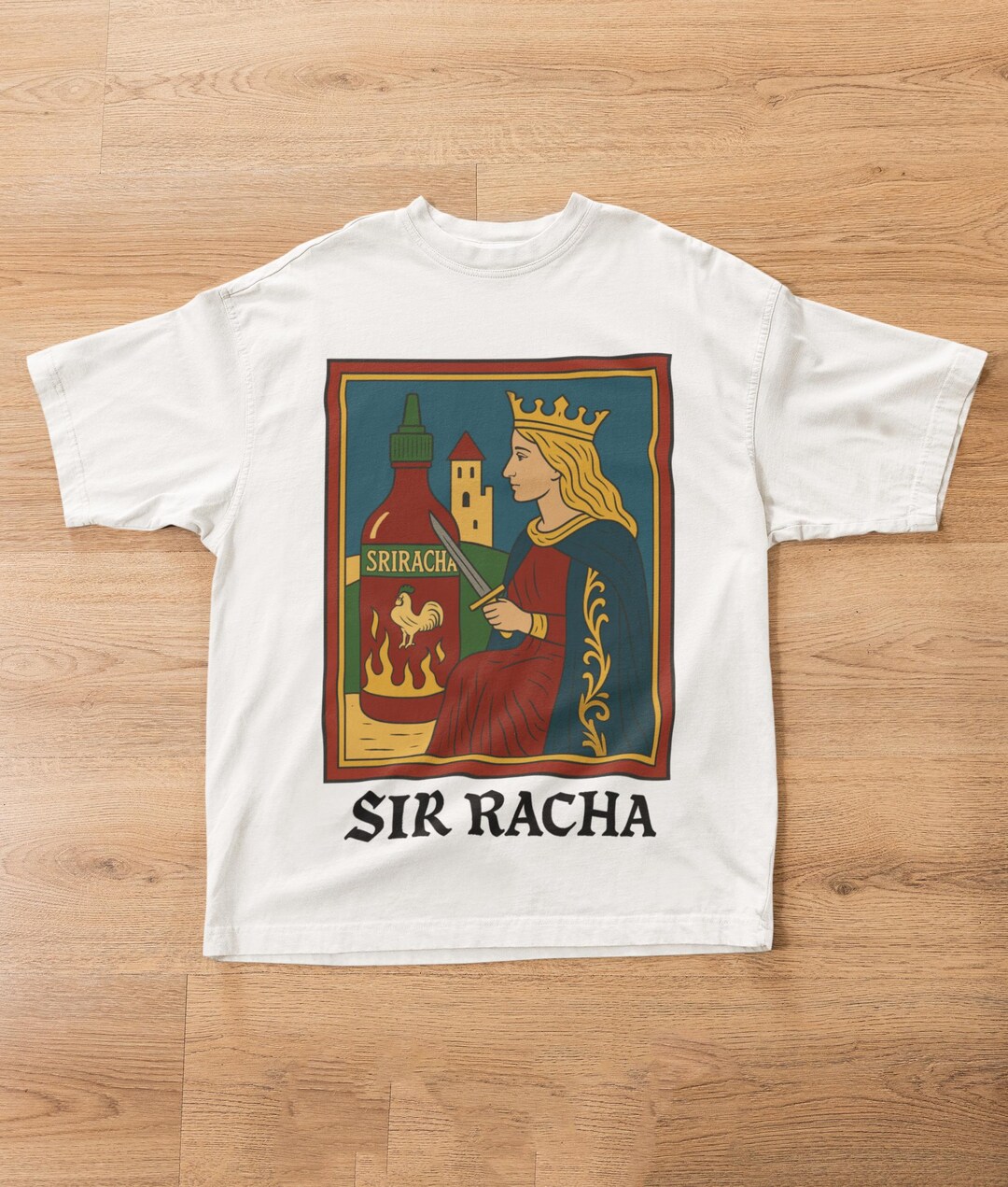 Sir Racha Funny Knight Meme TEE, Sir Loin Edgy Dark Humor Tshirt for ...