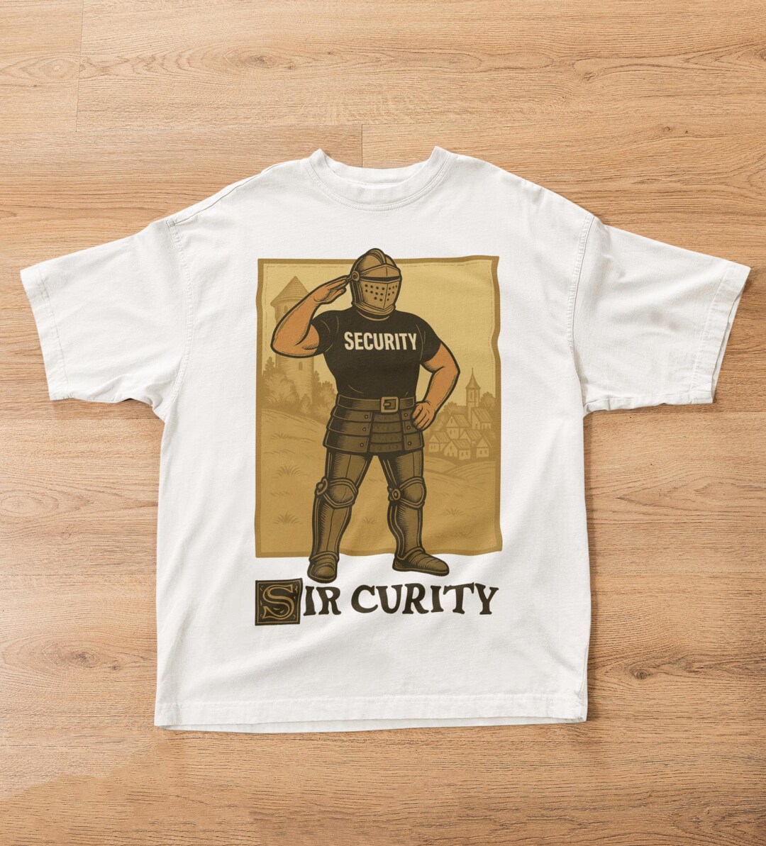 Sir Curity Funny Knight Meme Tee,vintage Sriracha Top, Genz Gag Gift ...
