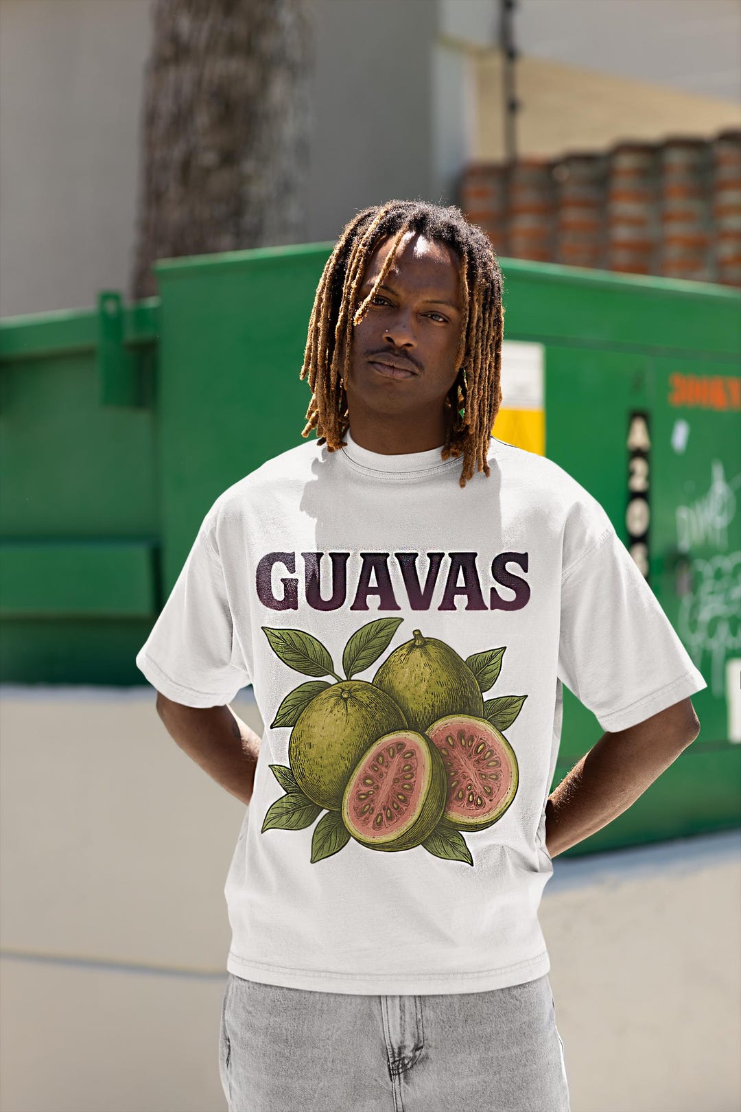 Guavas Retro Commercial Graphic Shirt,exotic Fruit Lover Tee, Cool Gift ...