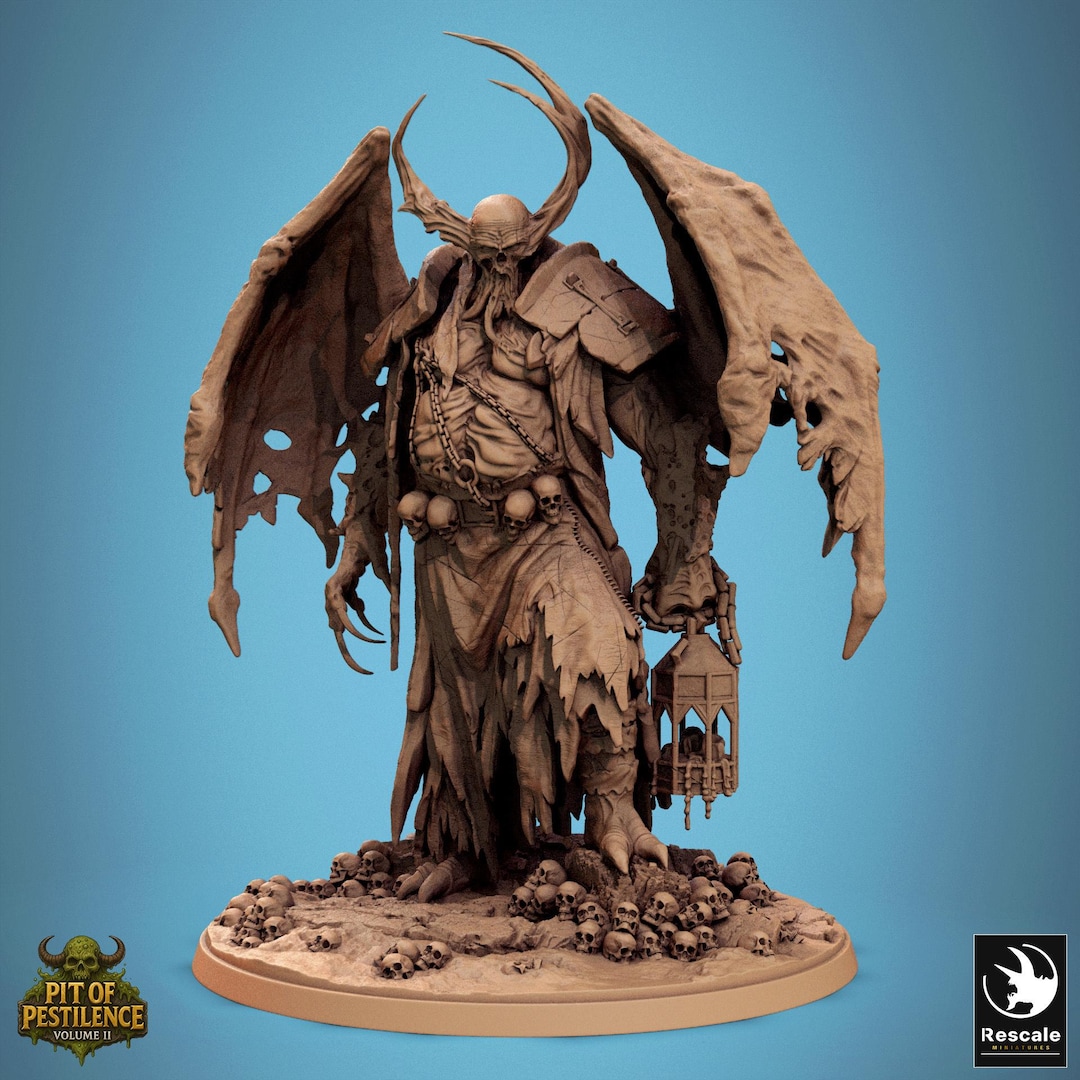 Ashkar the Night Watcher Dnd Mini Dungeons and Dragons Demon Miniature ...