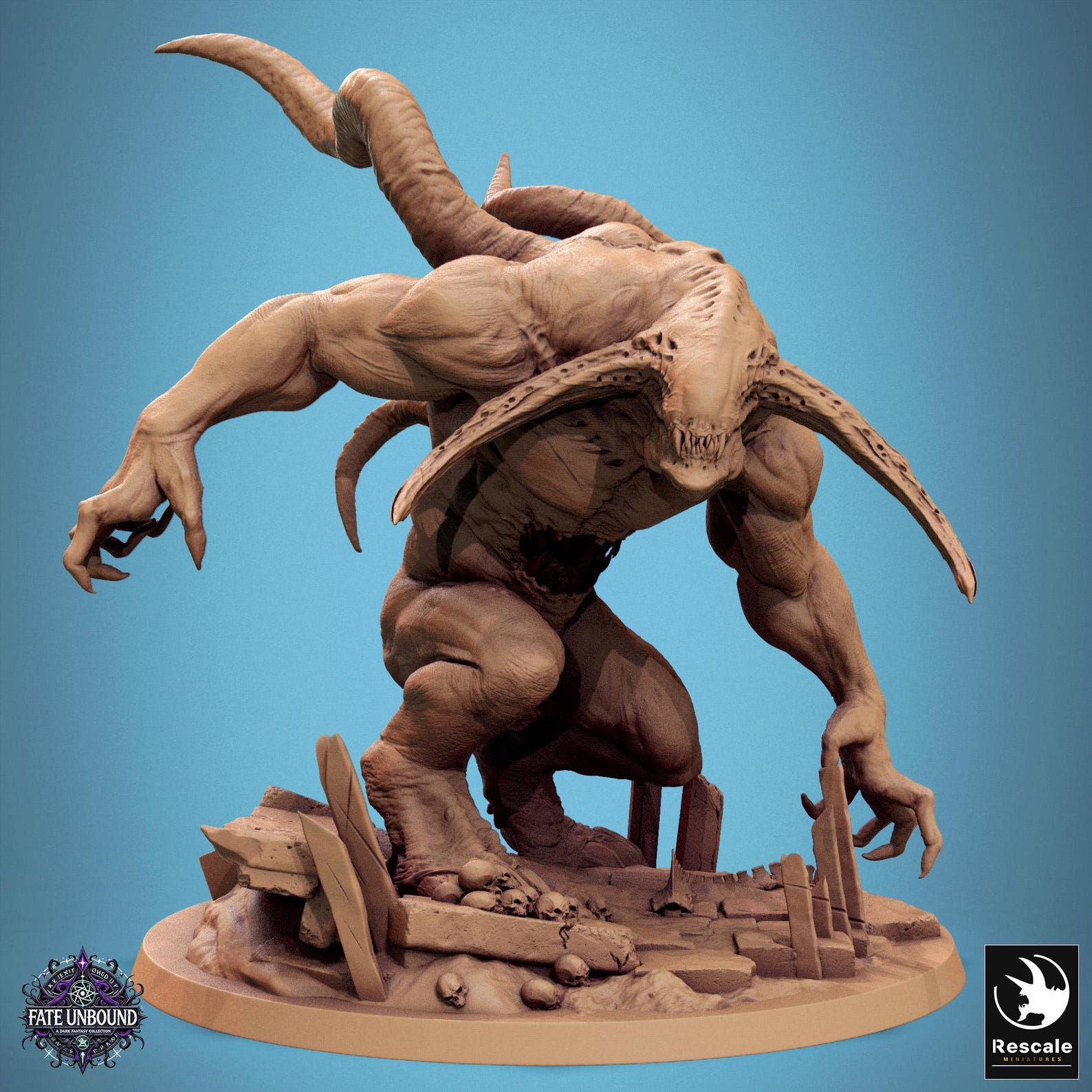 Demon Monstrosity Dnd Mini Dungeons and Dragons Miniature Wargame Proxy ...