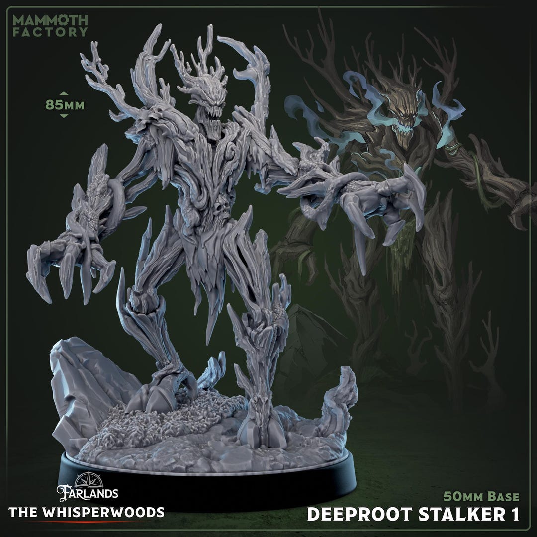 Deeproot Stalker Dnd Mini Dungeons and Dragons Dryad Miniature - Etsy