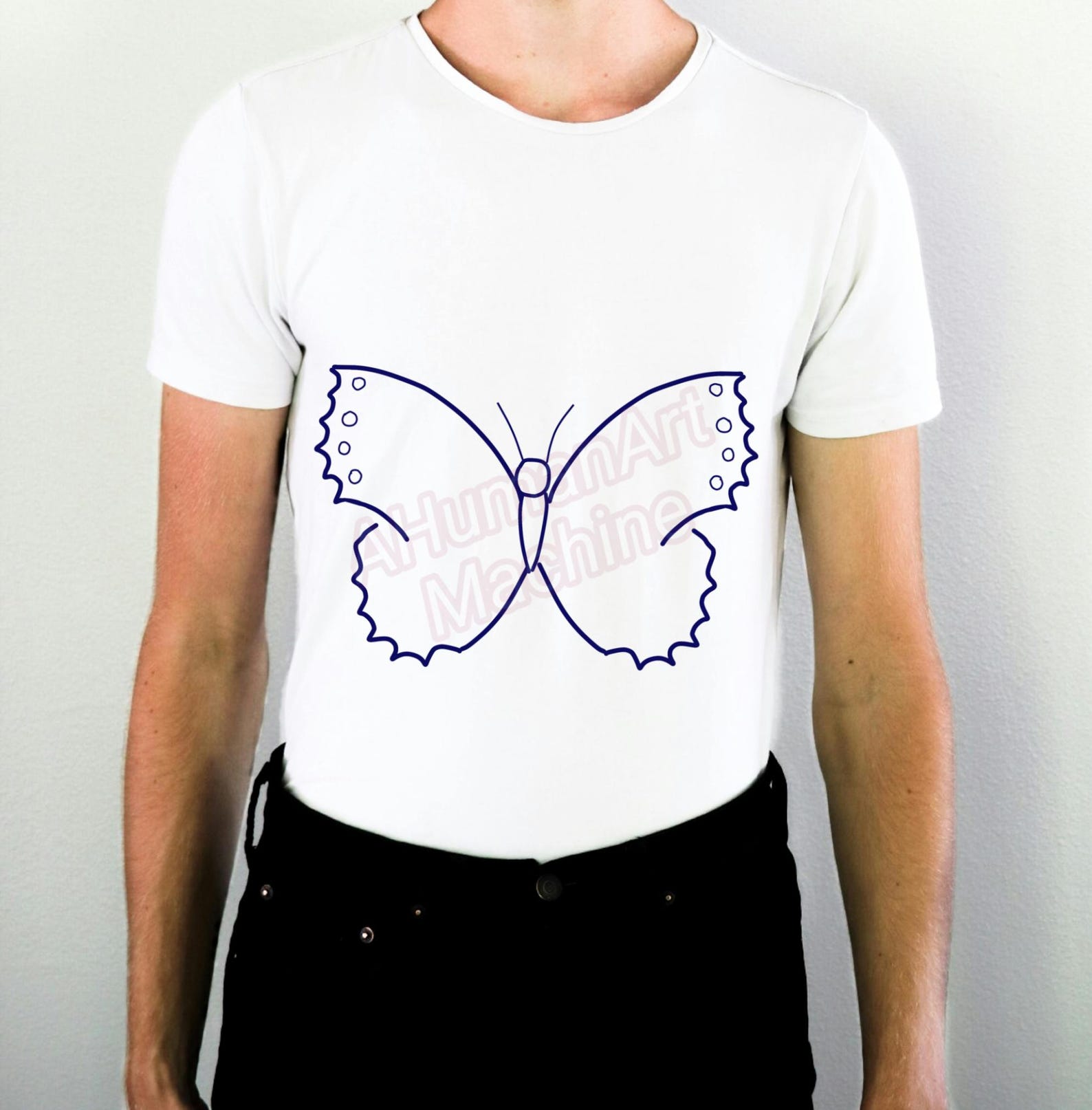 Butterfly Line Art Prints: Uncolored Insect Drawings (digital Download ...