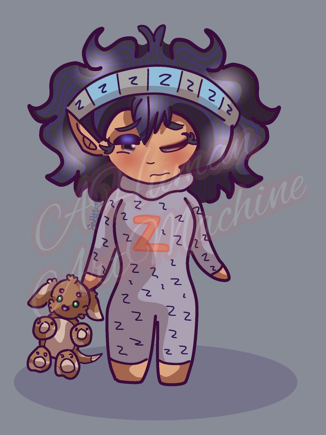 Sleepy Zoe - Original Character Adopt - Etsy