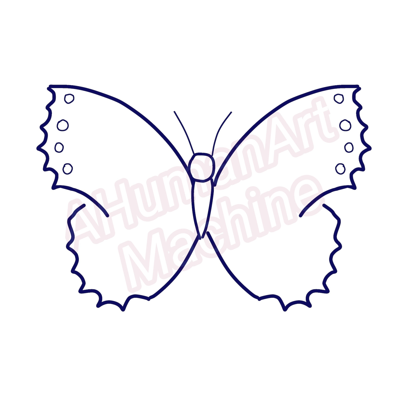 Butterfly Line Art Prints: Uncolored Insect Drawings (digital Download ...