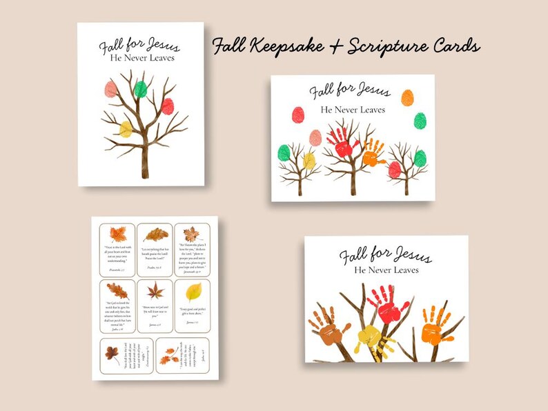 Fall for Jesus Handprint Art: Christian Kids Craft (digital Download ...