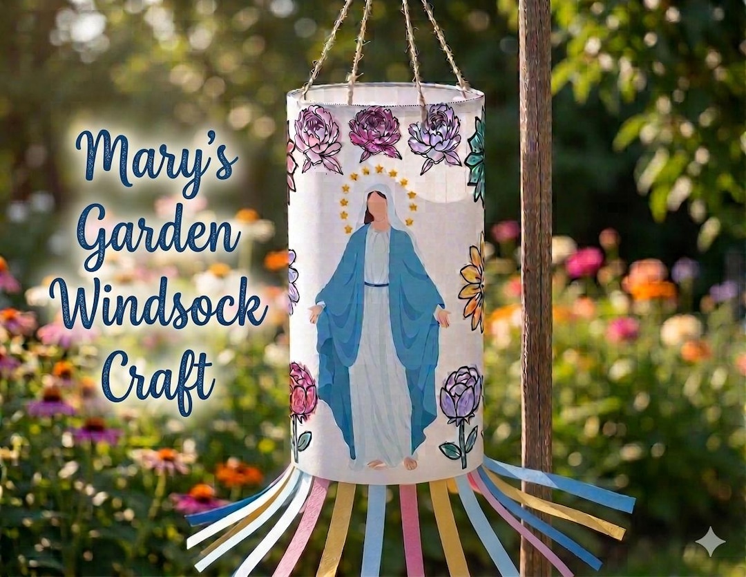 Mother's Day Christian Craft for Kids Mary's Garden Craft Instant ...