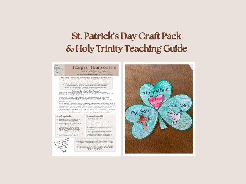St. Patrick's Day Craft and Lesson Plan, Christian Shamrock Craft ...