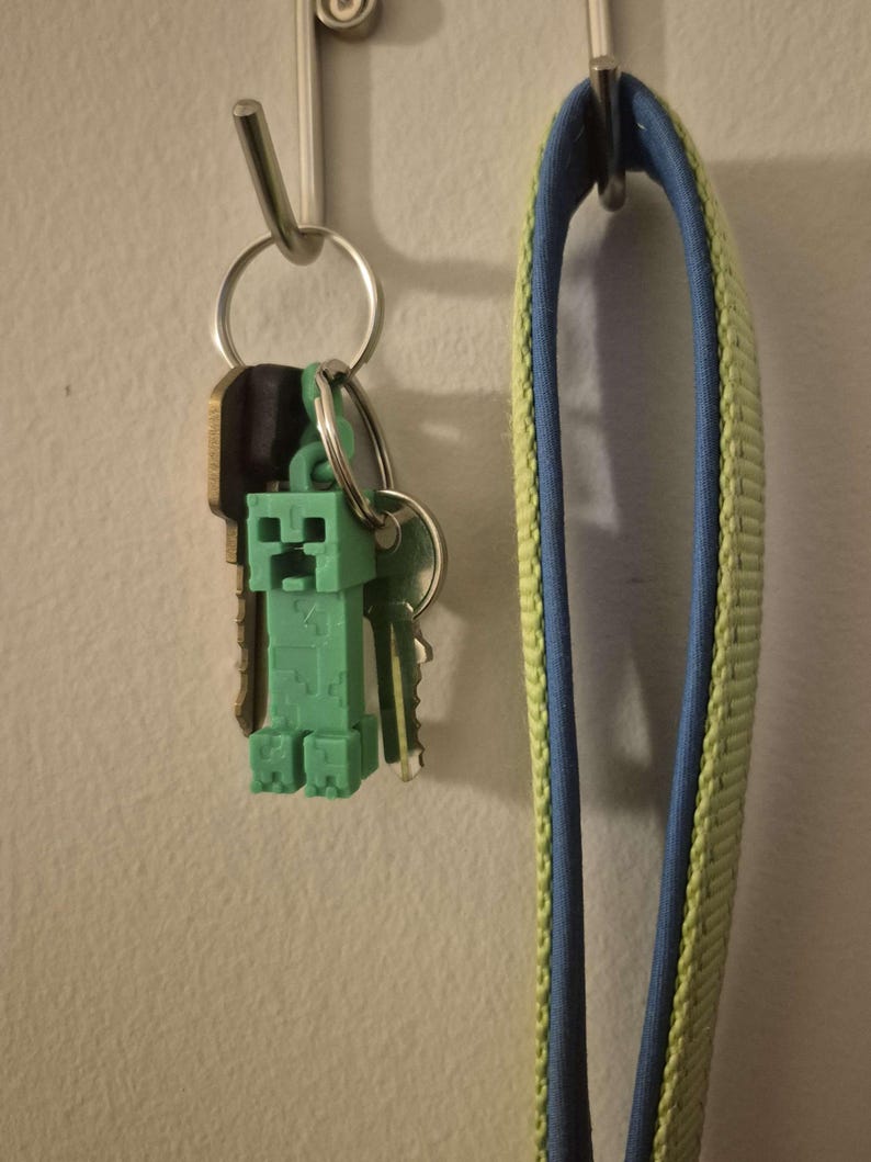 Creeper Keychain Party Favor | Video Game Monster Accessory - Etsy