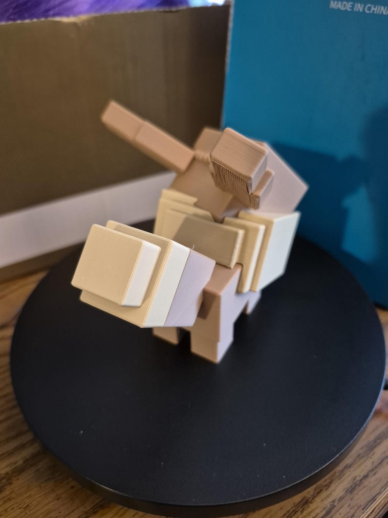Eeveelutions Block Style | Pixel Eevee Standing Desk Toy - Etsy