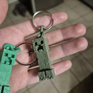 Creeper Keychain Party Favor | Video Game Monster Accessory - Etsy