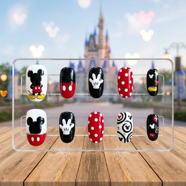 Cartoon Mouse Nails - Etsy UK
