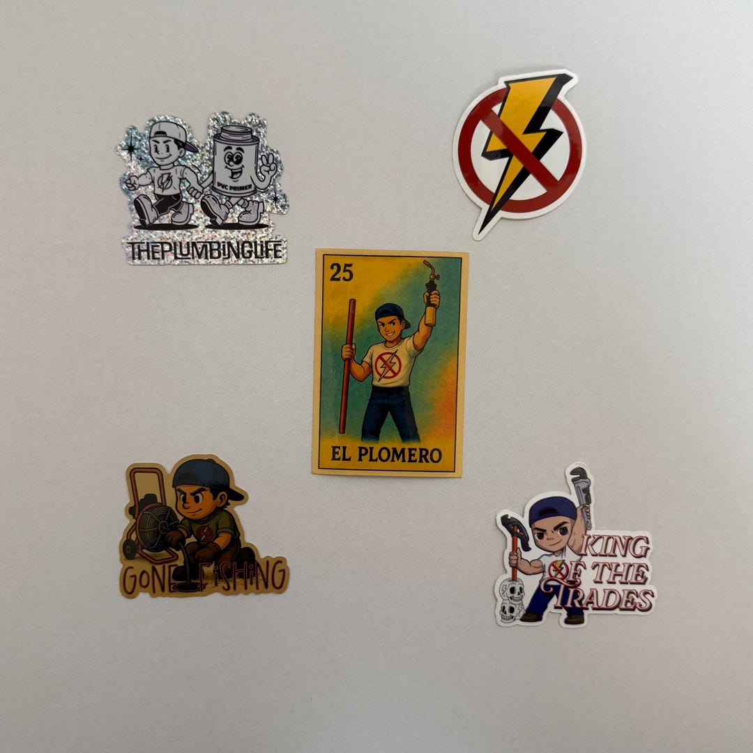 The Plumbing Life - Sticker Pack - Etsy