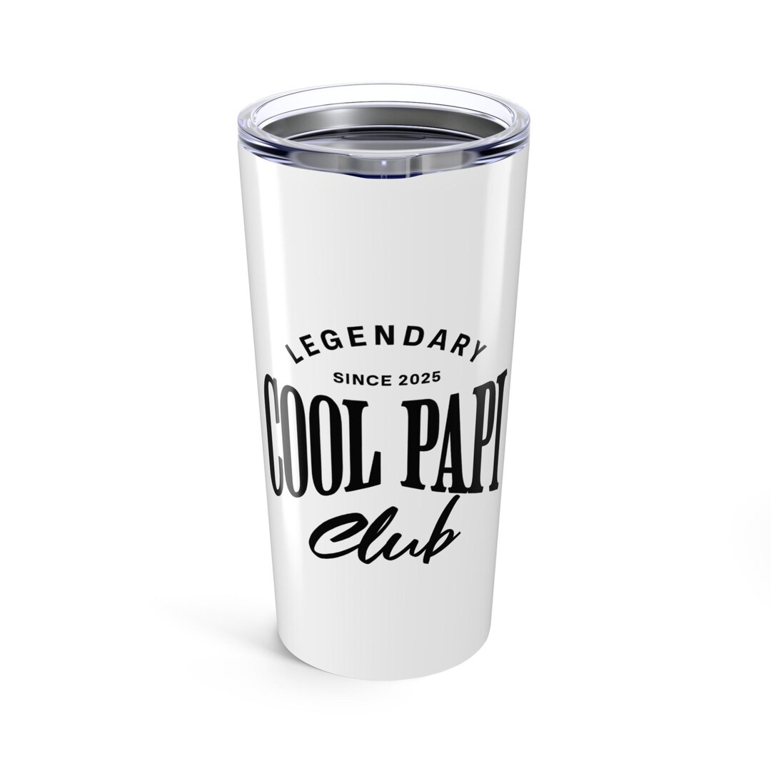 Legendary Cool Papi Club Tumbler | Custom Insulated Mug for Dads | Gift ...