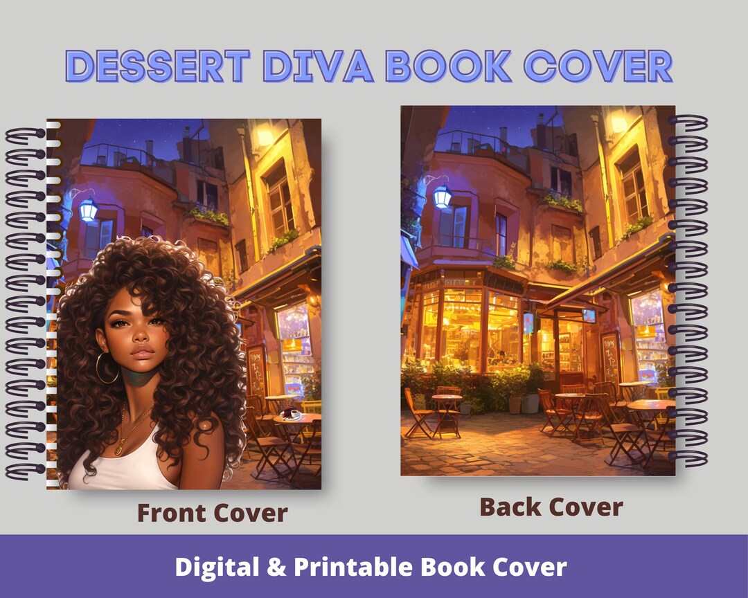 Dessert Diva Printable Book Cover – Planner Cover for Happy Planner ...