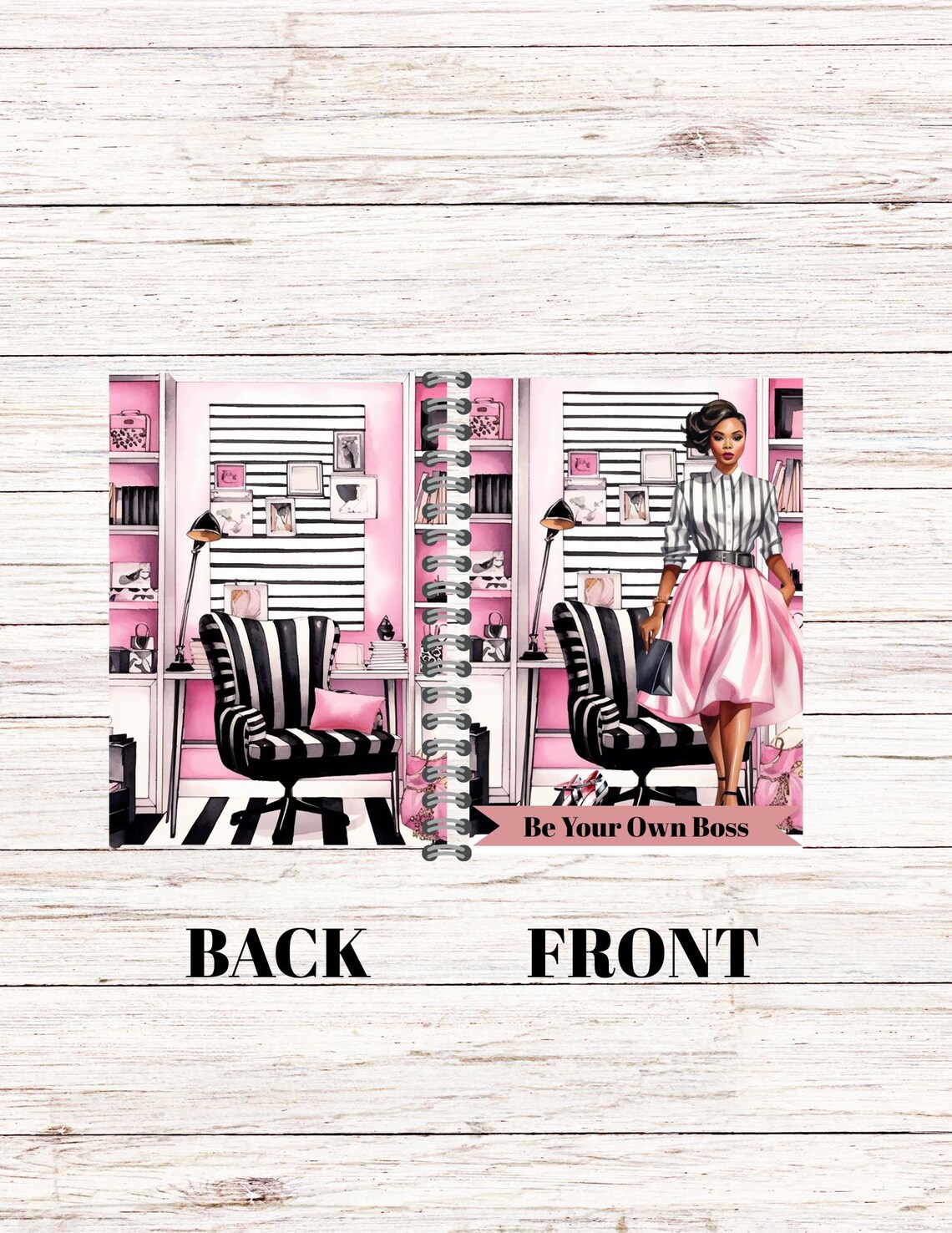 Boss Lady Journal, Notebook Cover PNG, Digital Planner Cover Design - Etsy