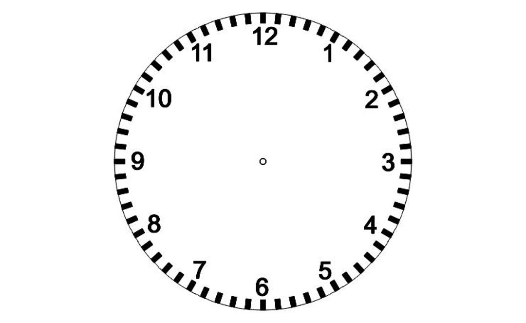 Simple Clock Template - Etsy