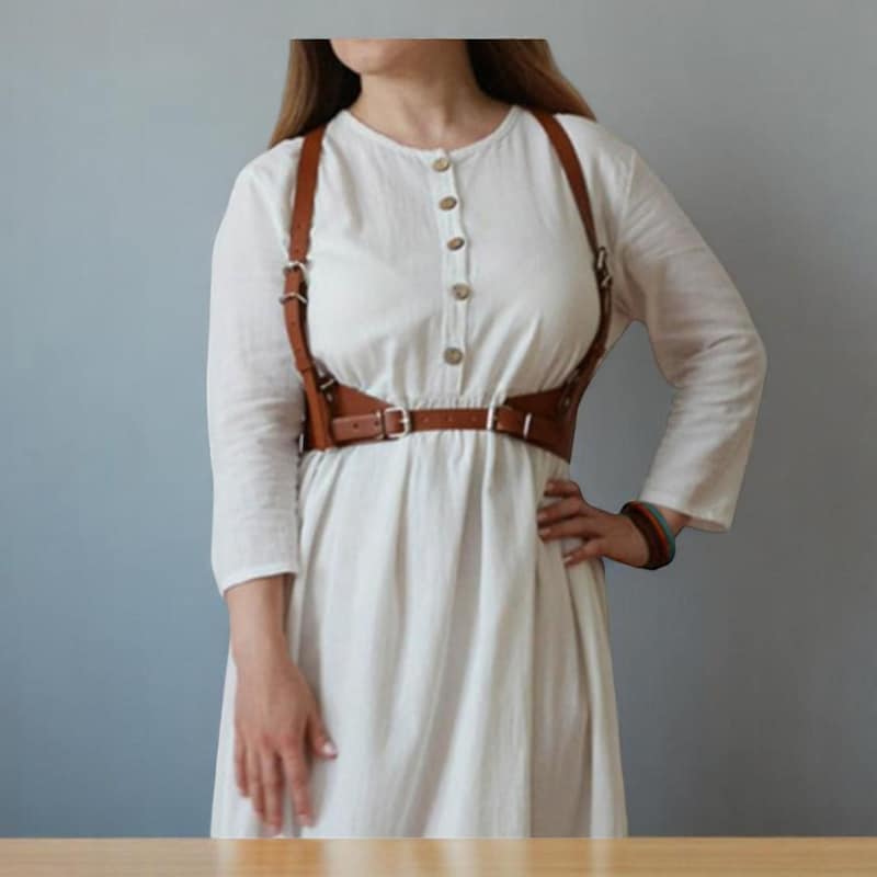 Leather Breast Harness - Etsy