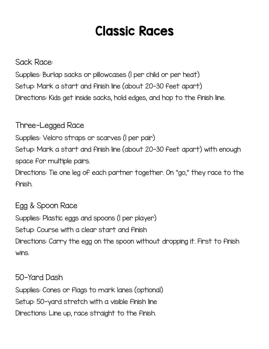 Ultimate Field Day Bundle for K–6 | Activities, Station Cards ...