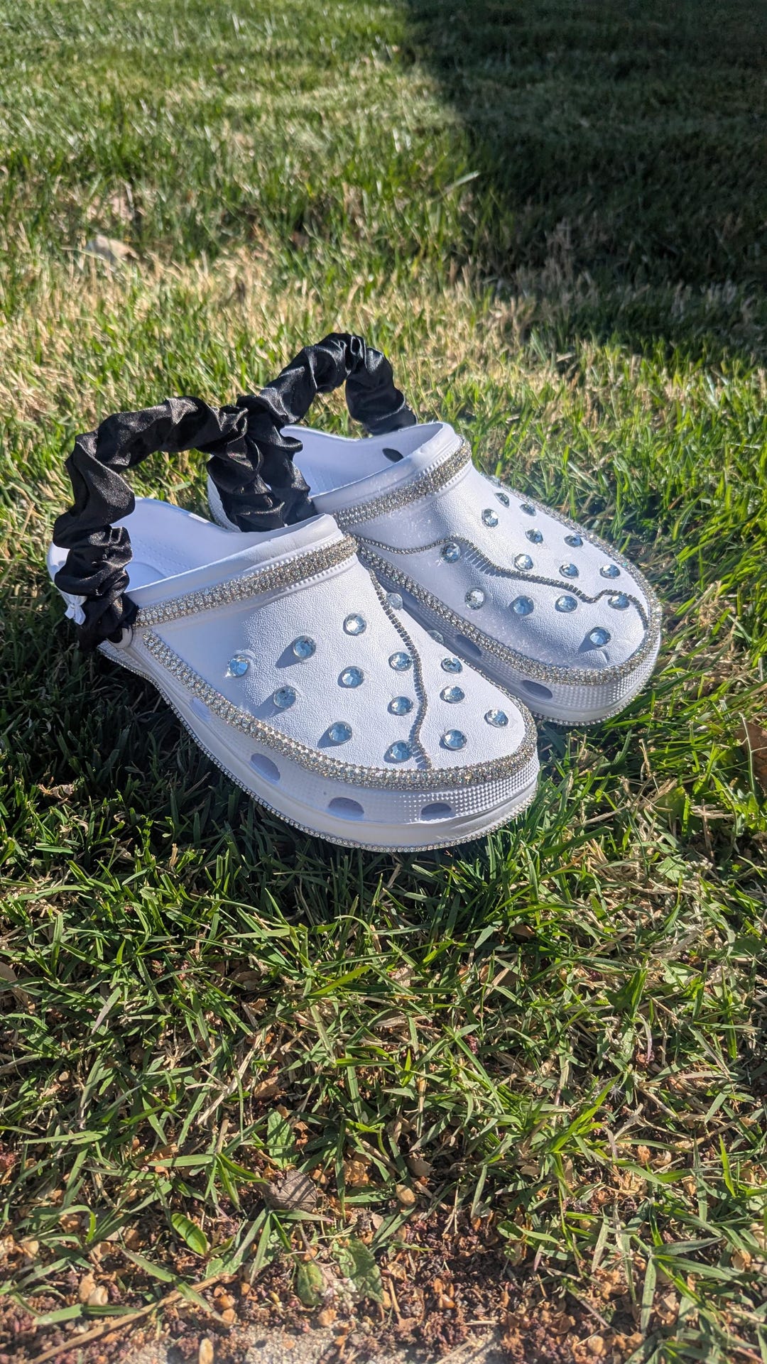 Rhinestone Crocs - Etsy