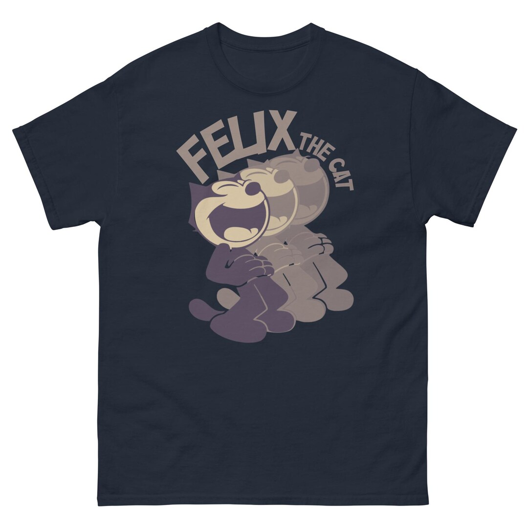 Retro Cartoon Cat T Shirt | Vintage Animation Style Funny Cat Tee ...
